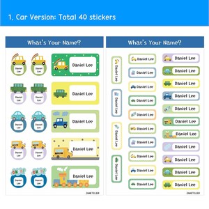 Waterproof Name Stickers Daycare Kinder Labels, School Name Labels - Etsy