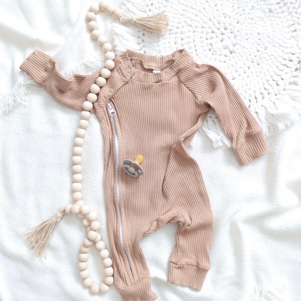 Ribbed Baby Romper - Etsy