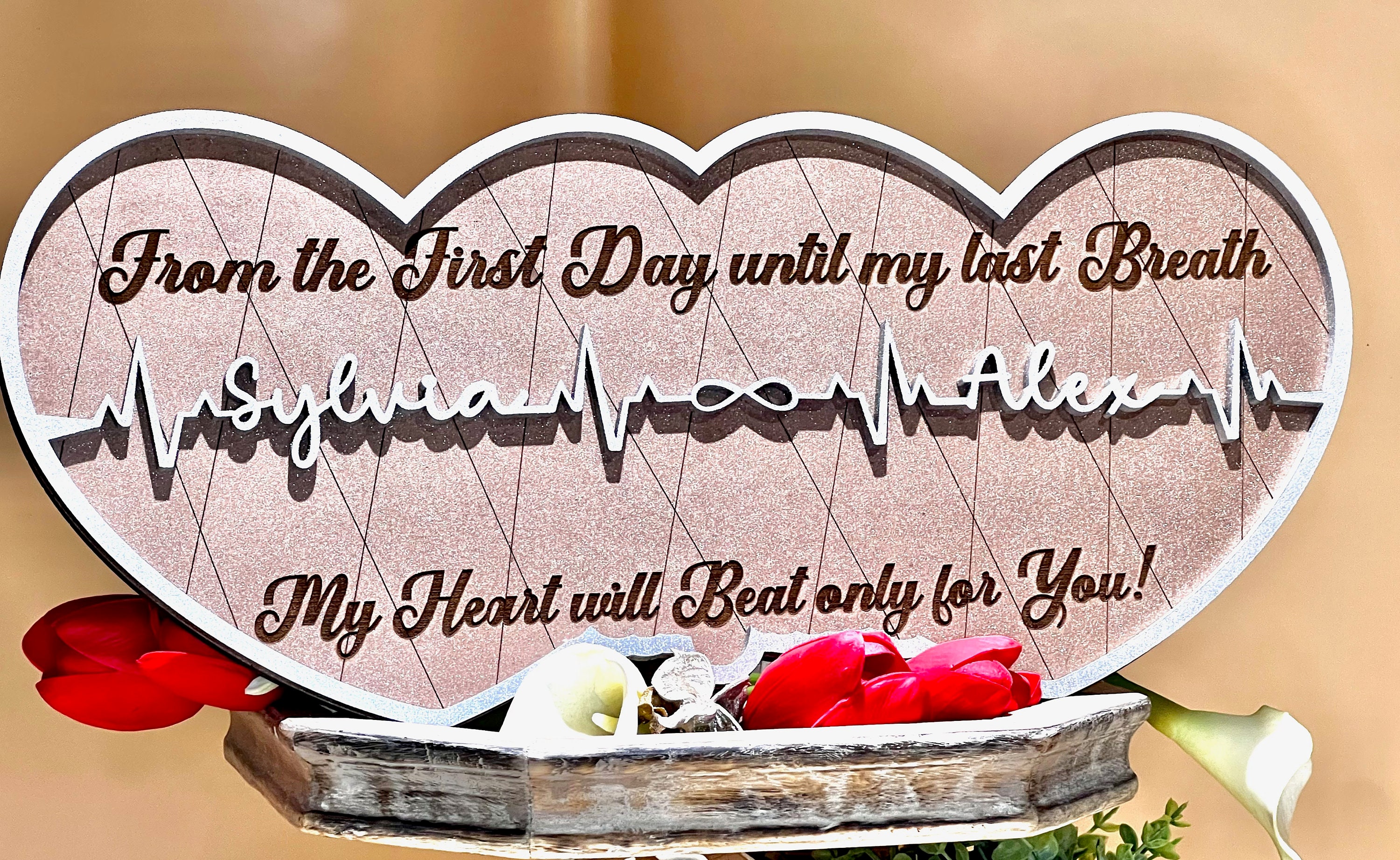 HEARTBEAT SVG Sign, Laser Cut File, Svg File, Digital Design ...