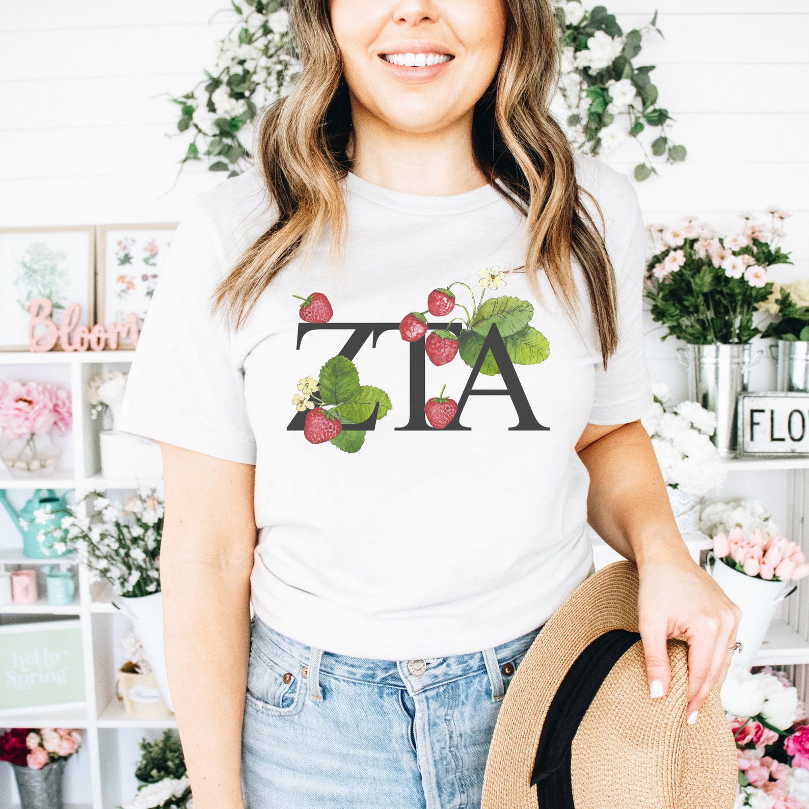 Zeta Tau Alpha - ZTA - Sorority Tee Shirt - Greek Shirt - Fraternity ...