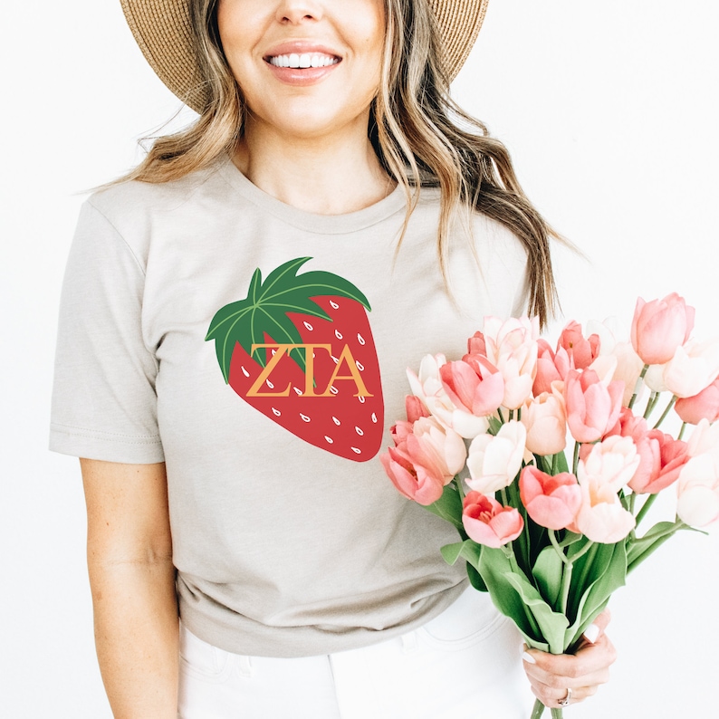 Zeta Tau Alpha - ZTA - Sorority Tee Shirt - Greek Shirt - Fraternity ...
