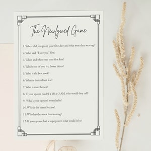 The Newlywed Game for Wedding, Party, Reception, Anniversary | 5x7 ...