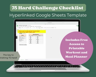 75 Hard Google Sheet - Etsy