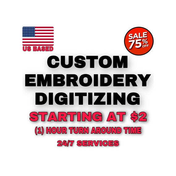 Custom Embroidery Digitizing Logo Digitizing Embroidery | Etsy