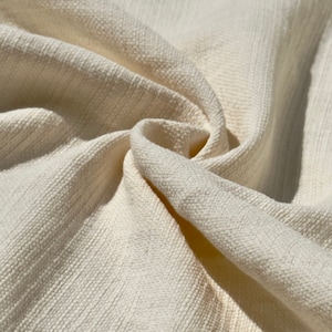Undyed Natural Ivory Linen Fabric Heavy Linen Textured Fabric - Etsy
