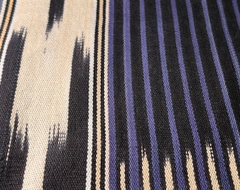 Japanese Indigo Ikat Fabric - Etsy