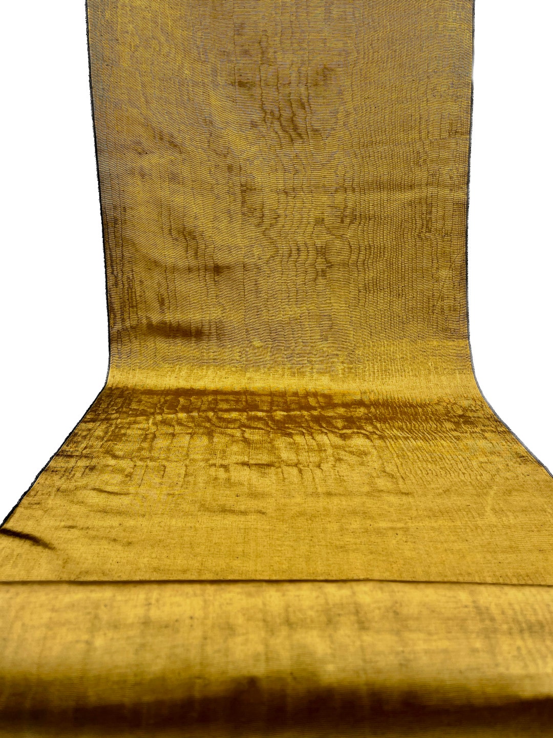 Gold Silk Moire Fabric, Ottoman Touch Kutnu Fabric by the Meter. - Etsy