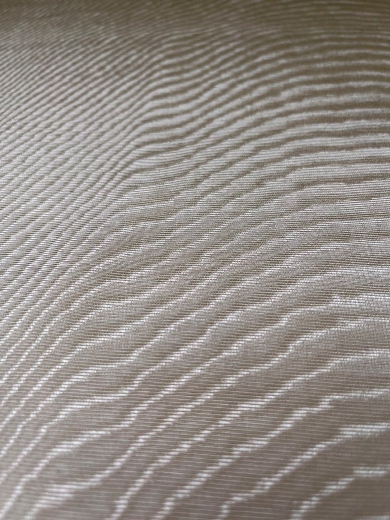 Ivory Moire Fabric Moire Silk Fabric by the Yard Ottoman - Etsy