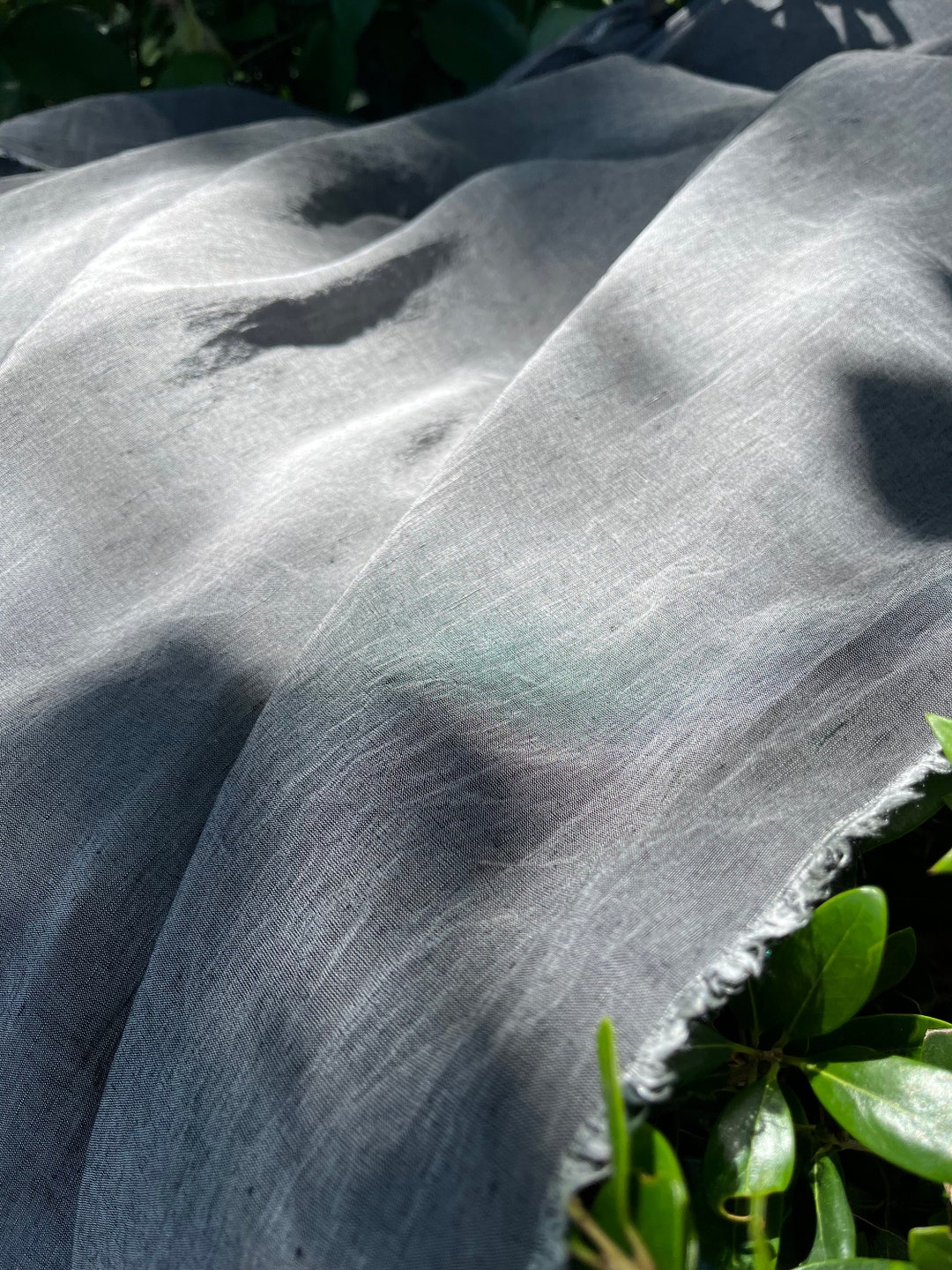 Silk Linen Blended Fabric by the Yard, Extra Wide Width Sewing Fabric ...
