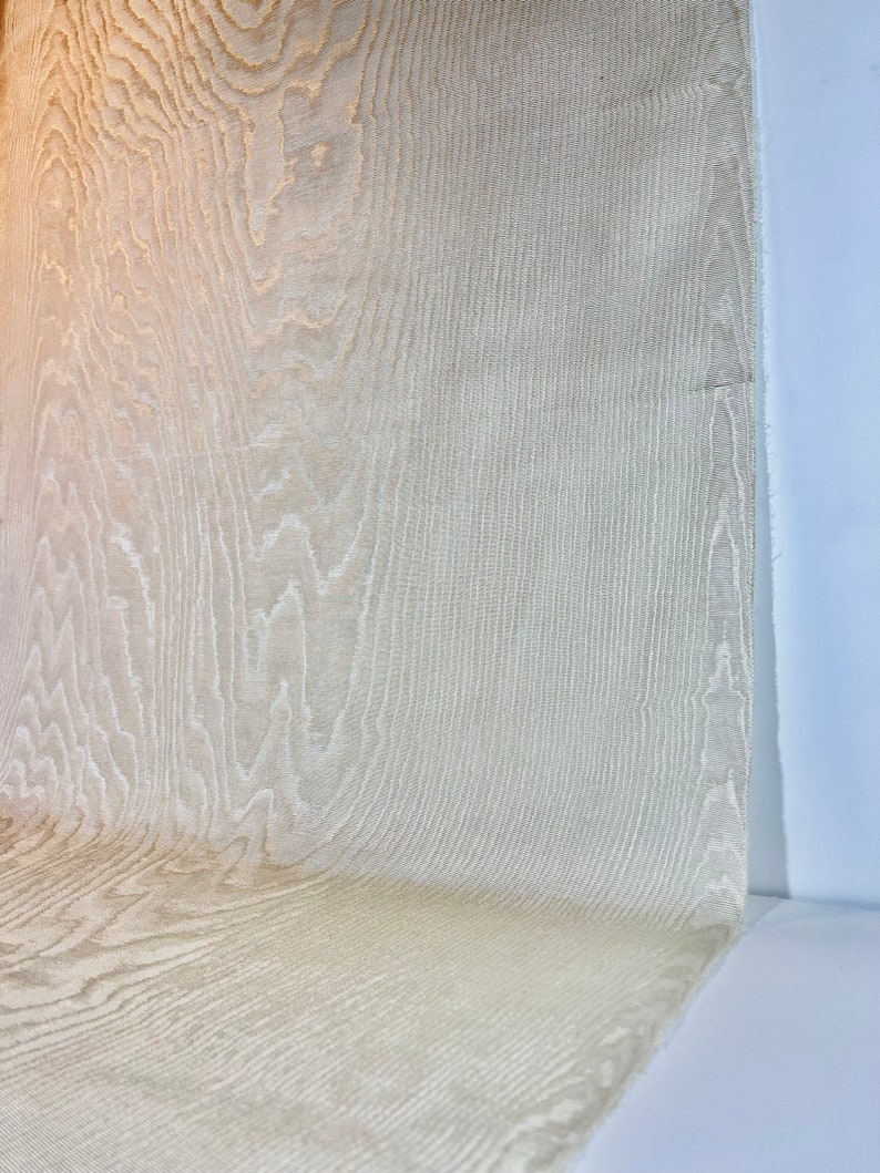 Pure White Silk Moire Fabric Wedding Fabric Watermark - Etsy