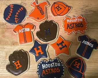 Houston Astros Cookies - Etsy