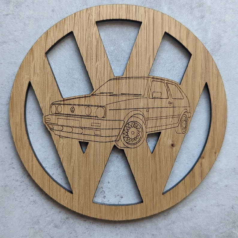 VW Volkswagen MK2 Golf GTI Wooden Wall Art Sign - Etsy