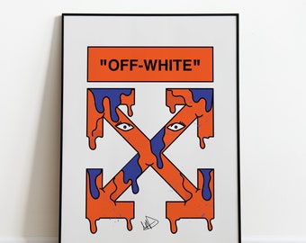Off White Digital Print - Etsy