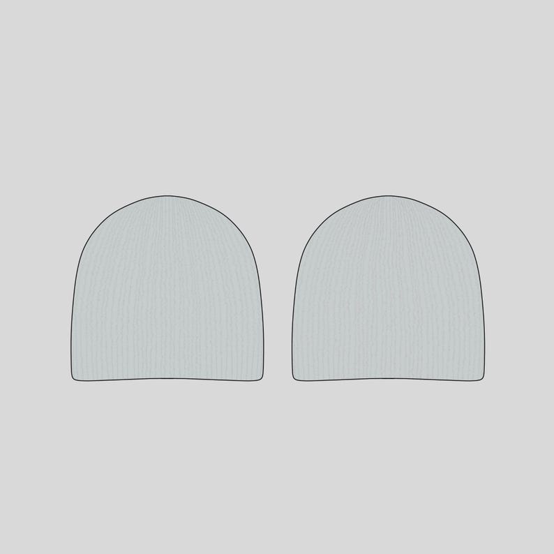 Beanie Mockup, Blank Mockup, Procreate PNG Template, Streetwear Tech ...