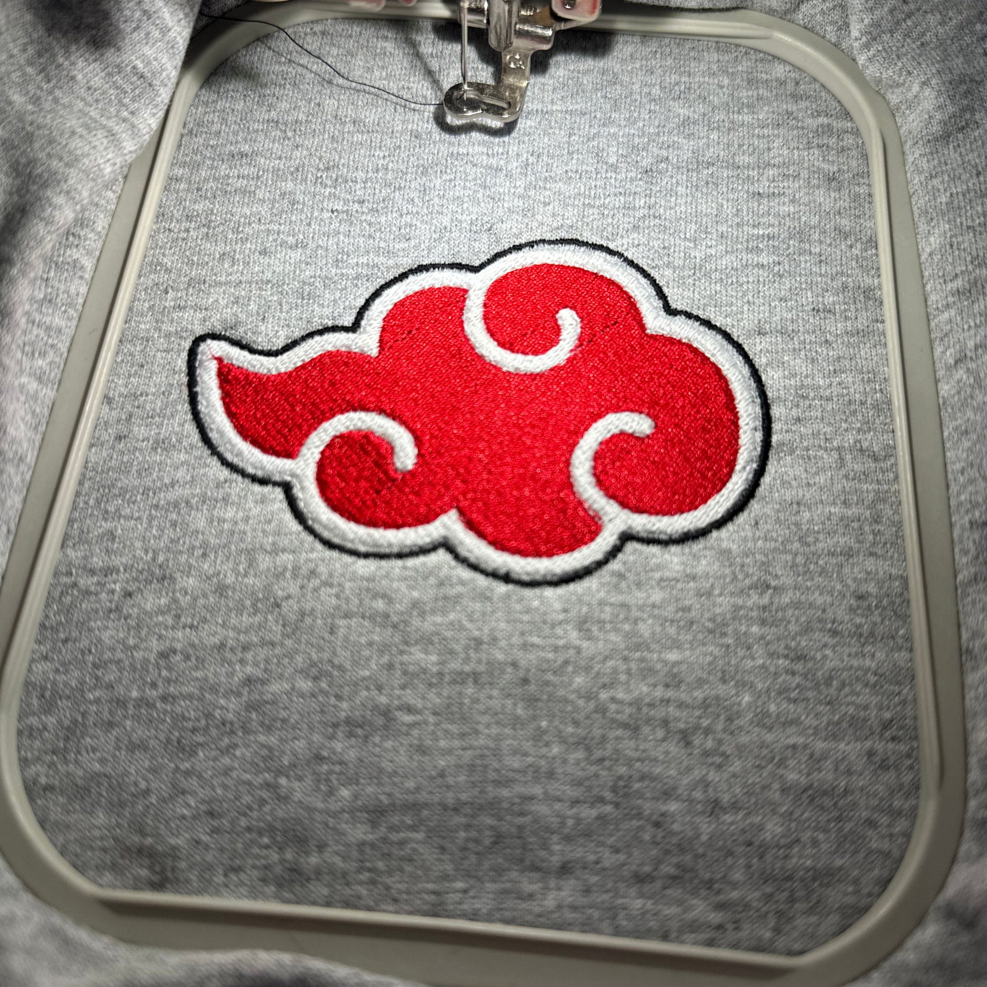 Akatsuki Cloud Embroidery Design, Anime Embroidery Design, Naruto ...