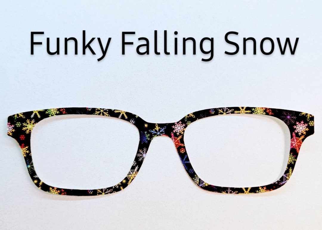 Funky Falling Snow Bright Light Snowflakes Over Black Background - Etsy