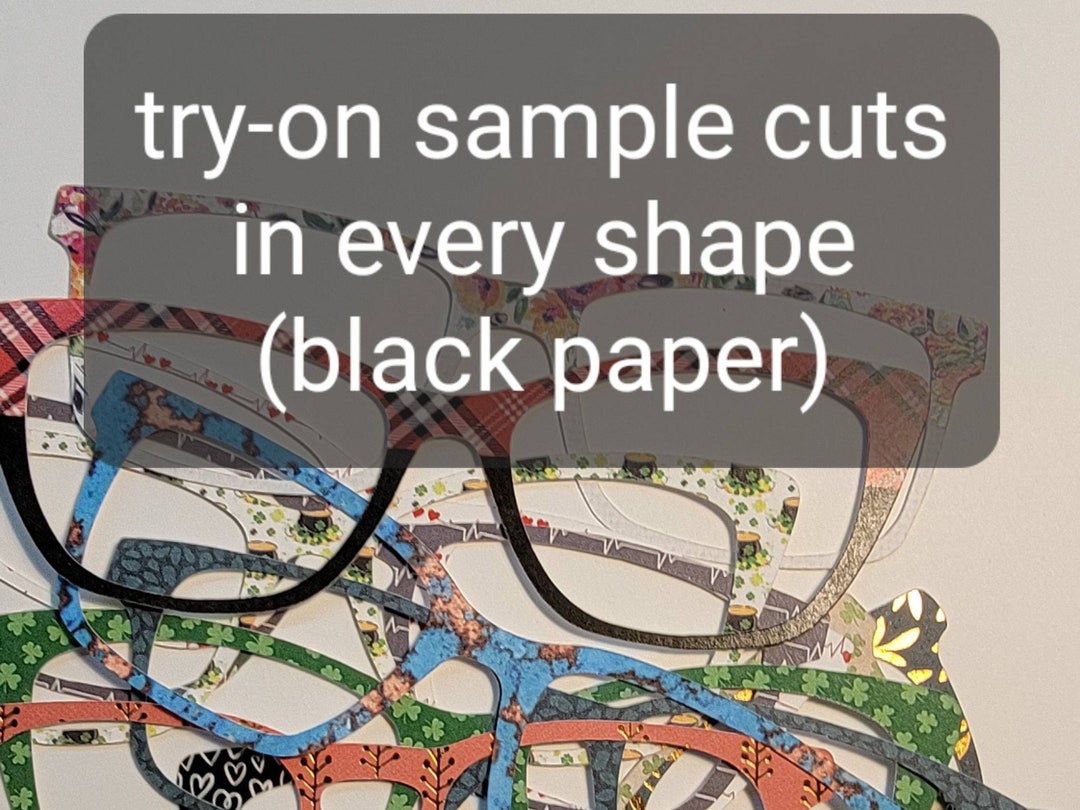 Try-on Sample Cuts, One in Every Shape, All Black - Etsy