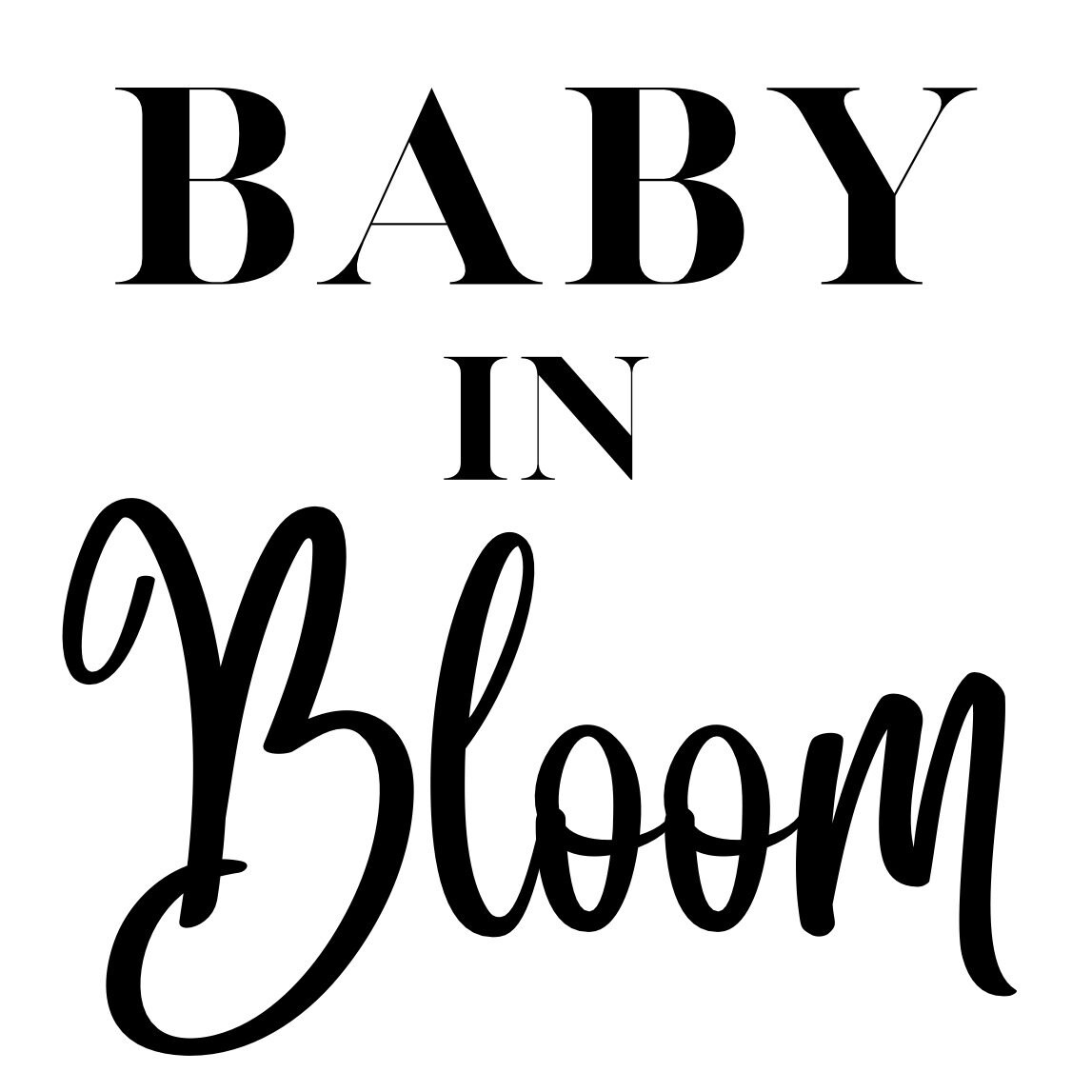 Baby in Bloom Svg, Pregnancy Svg, Baby Svg, New Baby Svg, Pregnant Svg ...