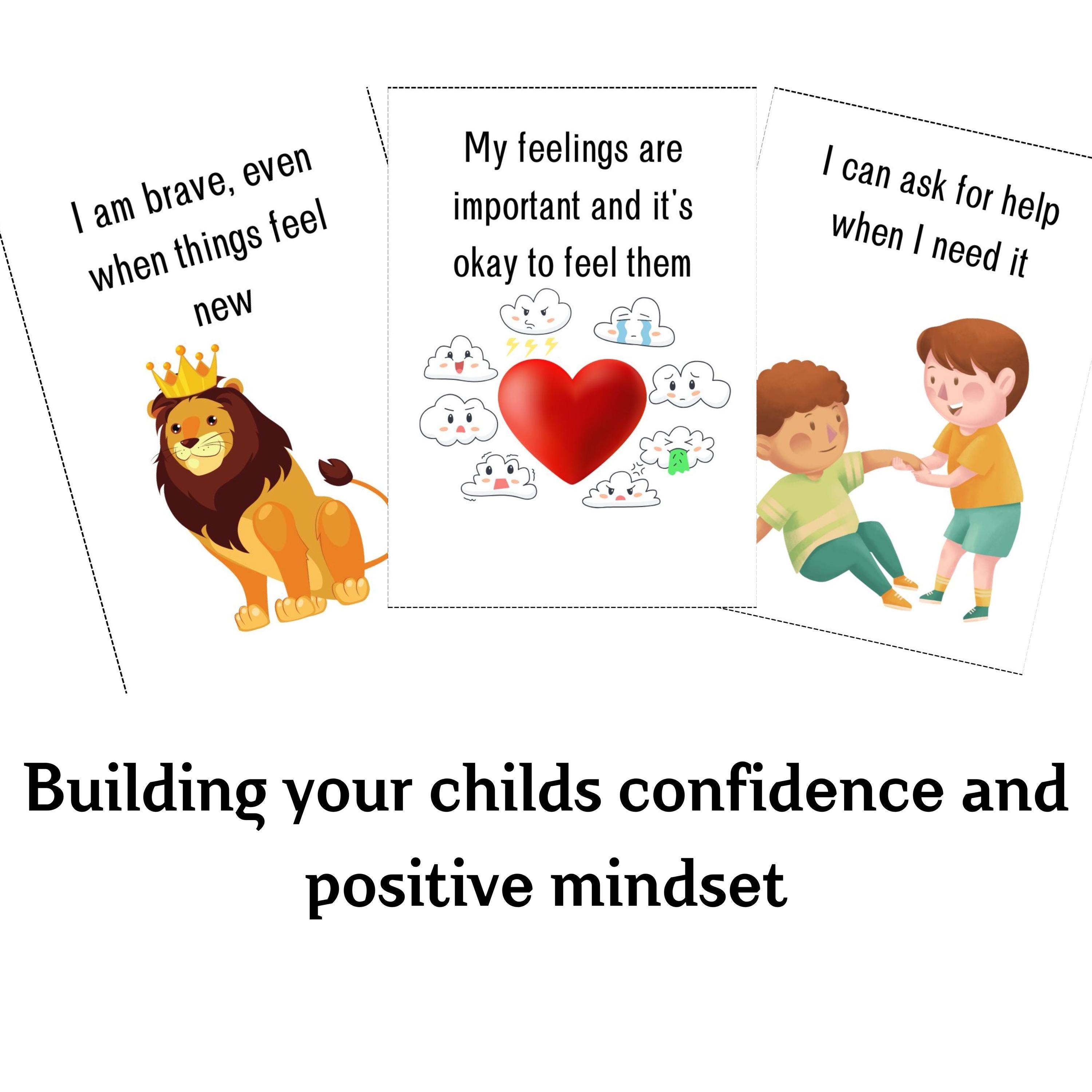 Printable Affirmation Cards for Kids: Fun Mindset, Emotional Wellness ...