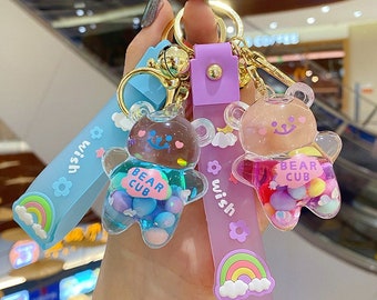 Bear Boba Keychain - Etsy