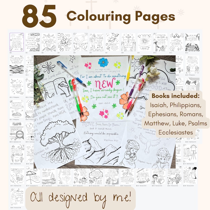 85+ Bible Verse Coloring Pages Printable Bundle for Inspiration ...
