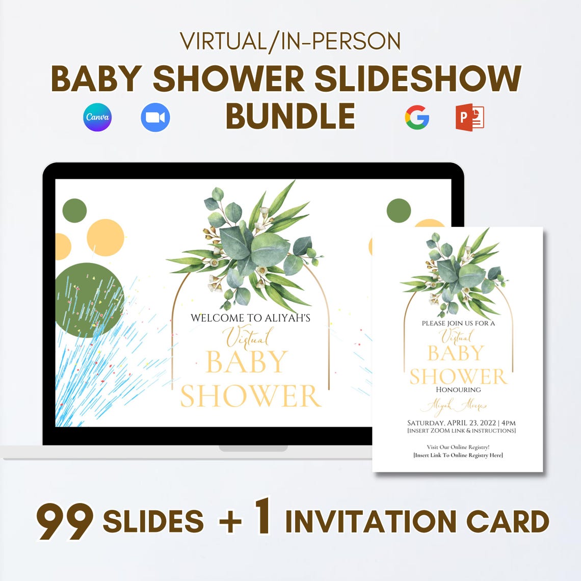 Baby Shower Slideshow BUNDLE | Baby Shower Invitation | Presentation ...