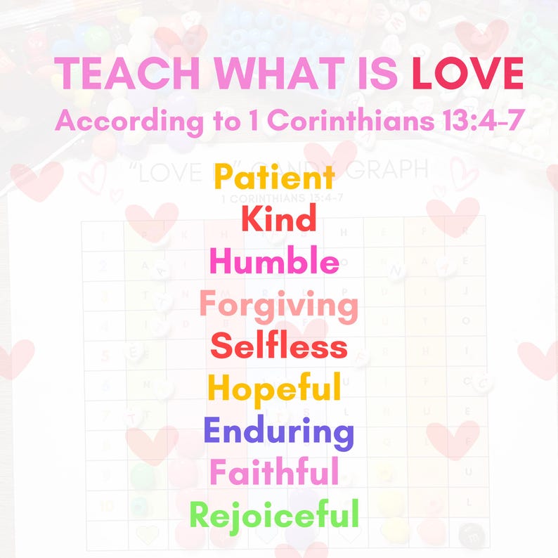 Christian Valentines Day Heart Cookie Craft Bible Lesson 1 Corinthians ...