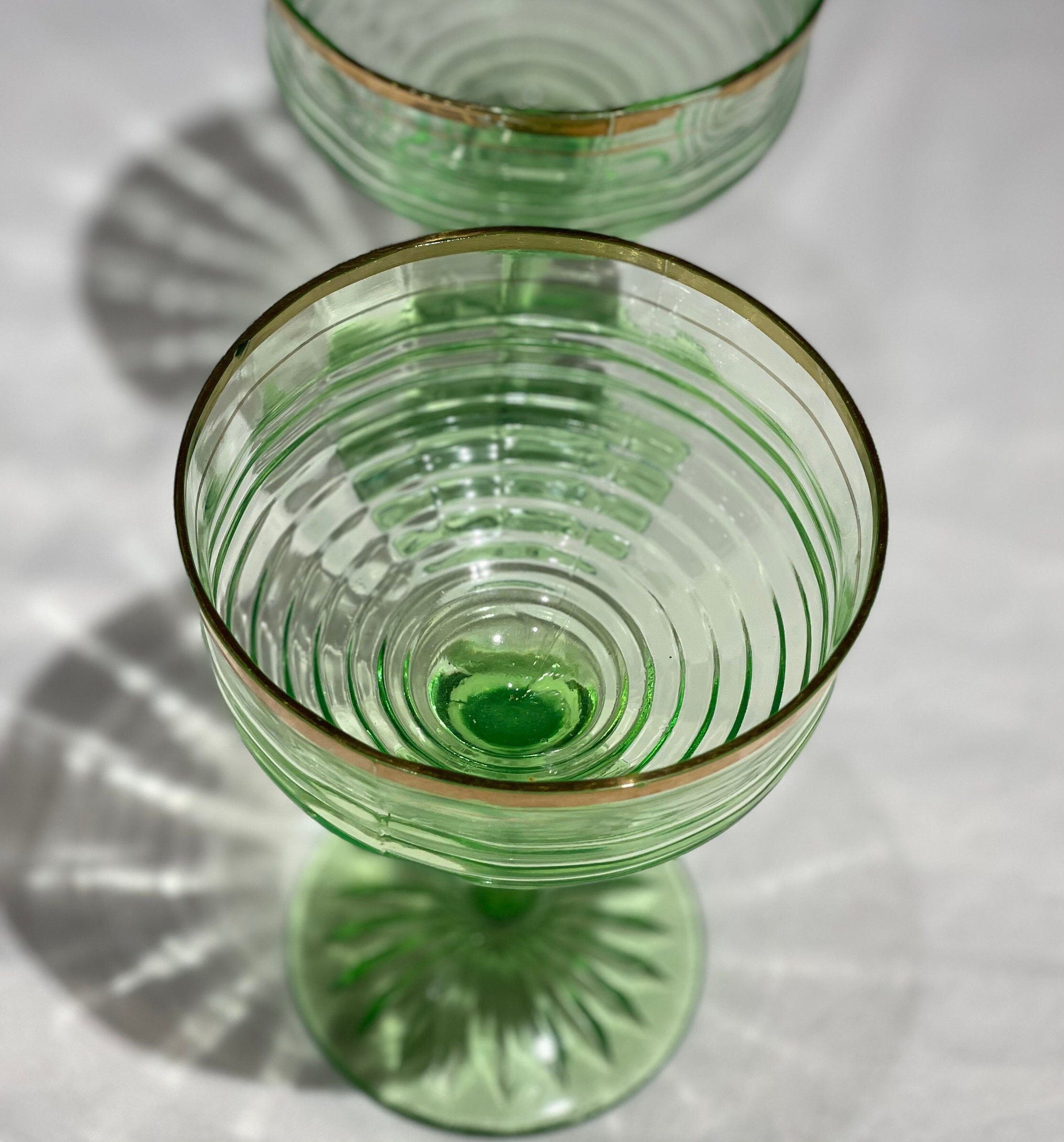 Anchor Hocking Block Optic Champagne/sherbet Glass - Etsy