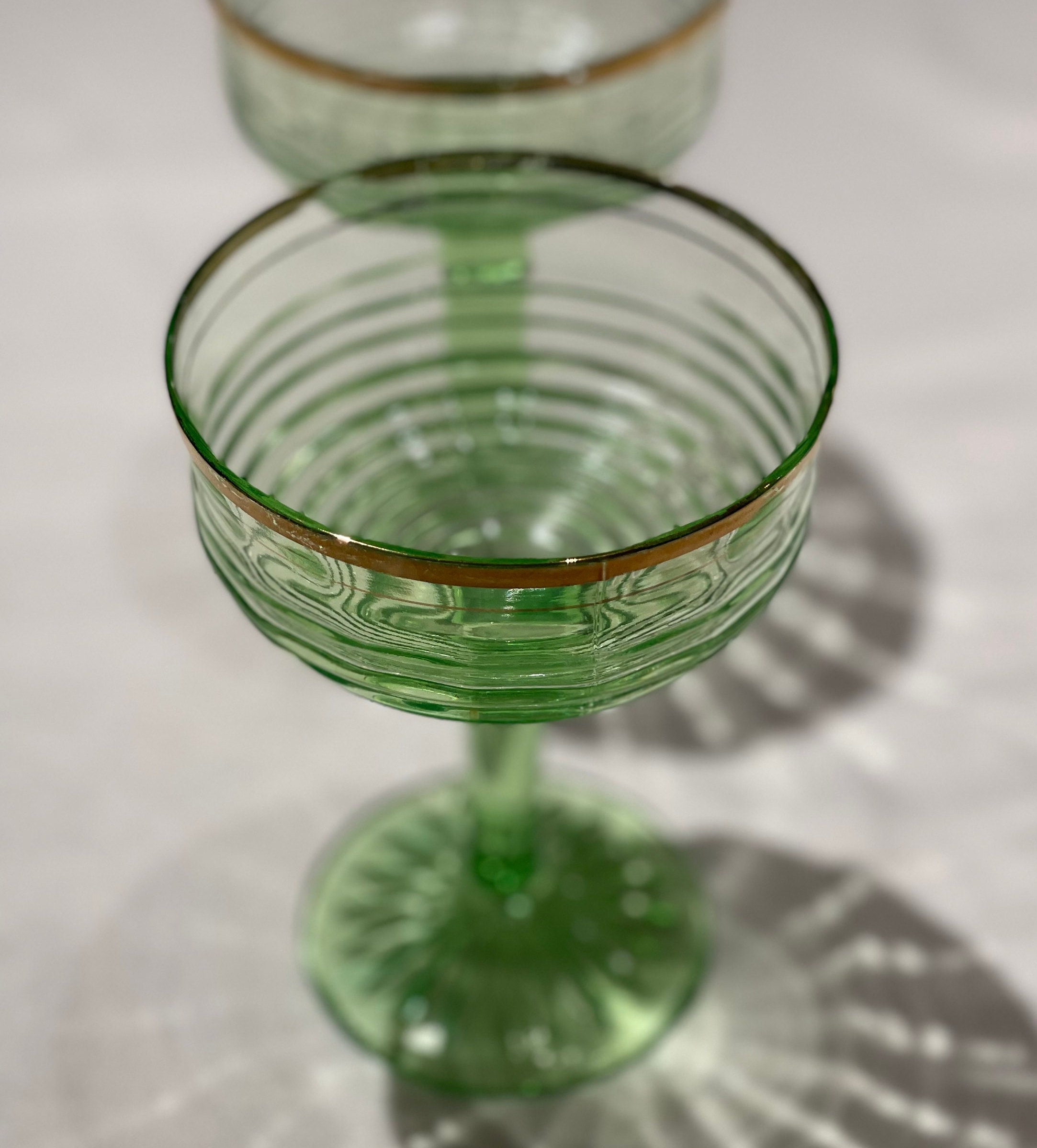 Anchor Hocking Block Optic Champagne/sherbet Glass - Etsy