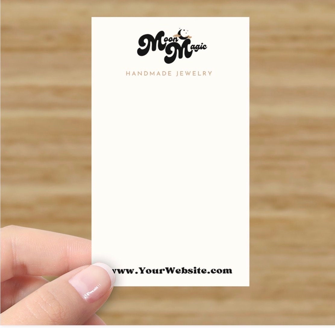 Editable Earring Card Template | Customizable Jewelry Card | Printable ...