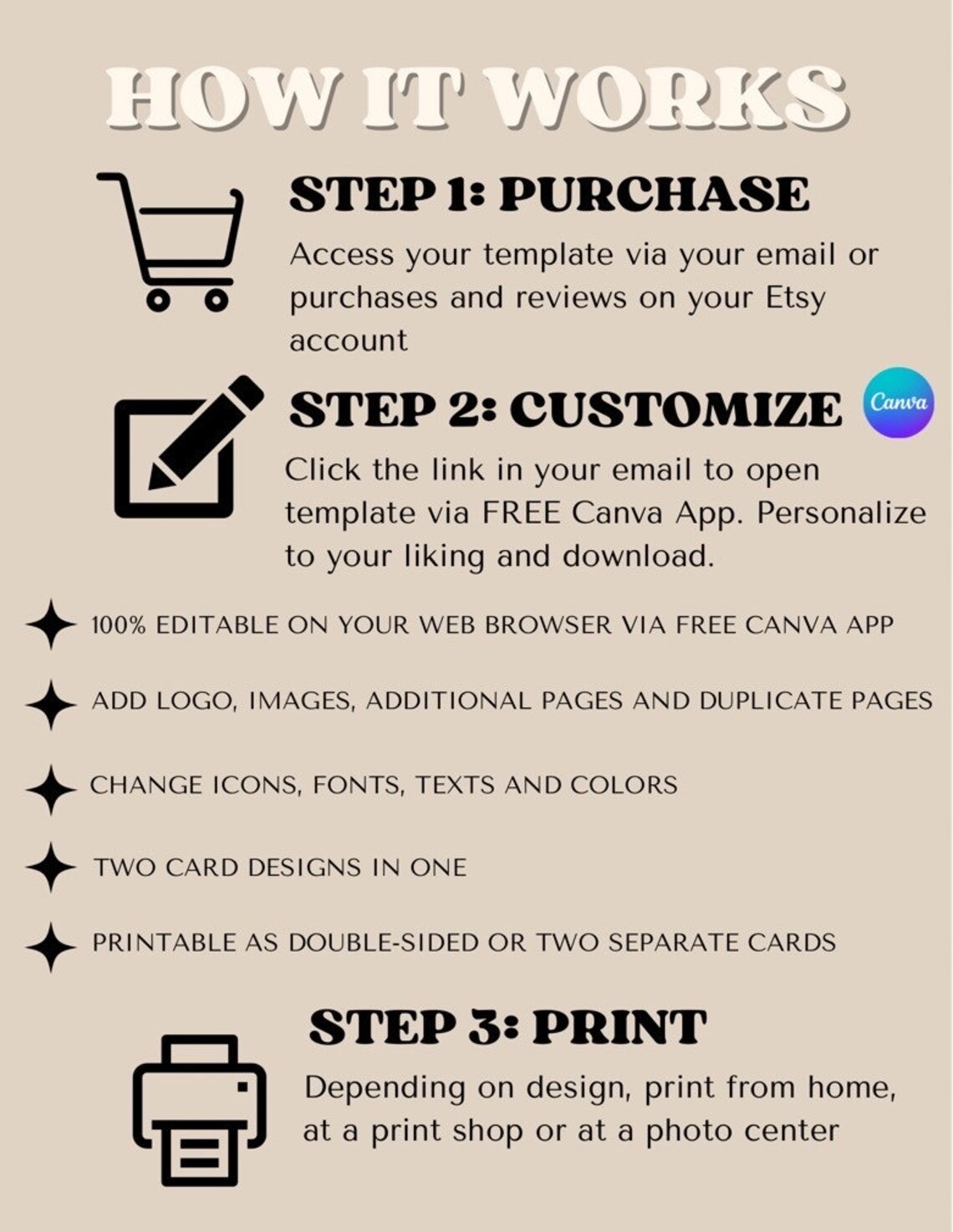 Editable Candle Care Card Template | Customizable Candle Care ...