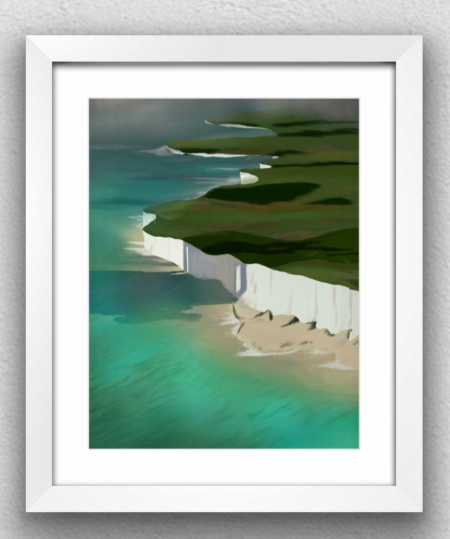 White Cliffs of Dover Art Print - Etsy