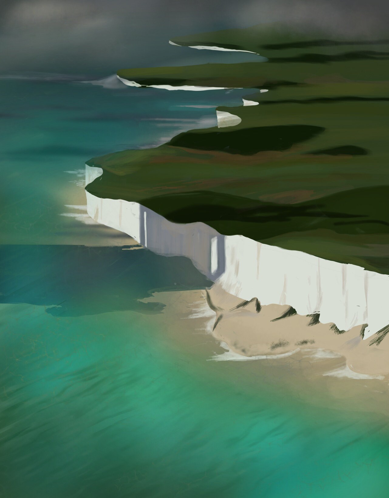 White Cliffs of Dover Art Print - Etsy