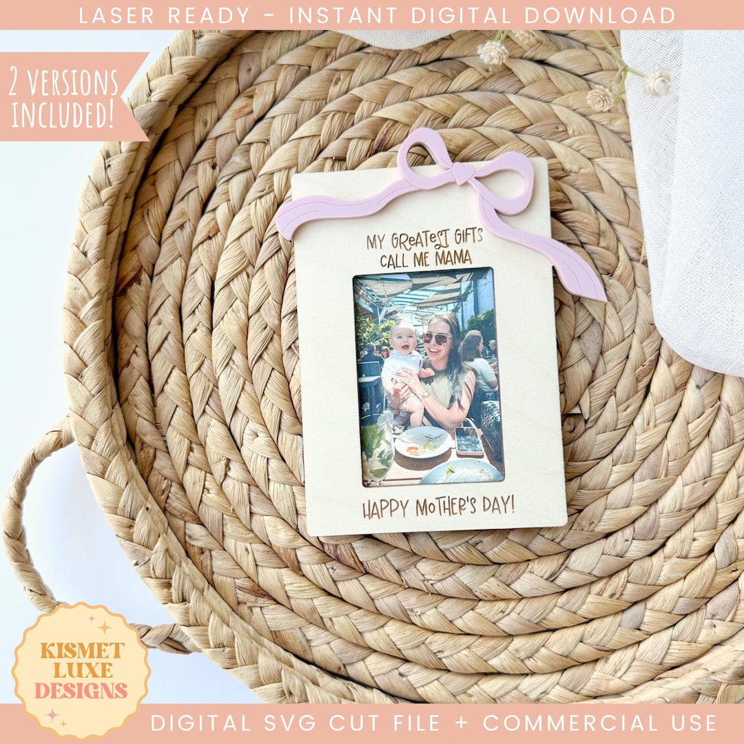 Mother's Day Fridge Magnet Photo Magnet Frame SVG | Fridge Magnet Svg ...