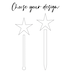 Stir Stick Base Template: Digital SVG File for Glowforge (digital ...