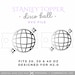 Disco Ball Stanley Topper SVG | Laser Ready Stanley Name Tag | Stanley ...