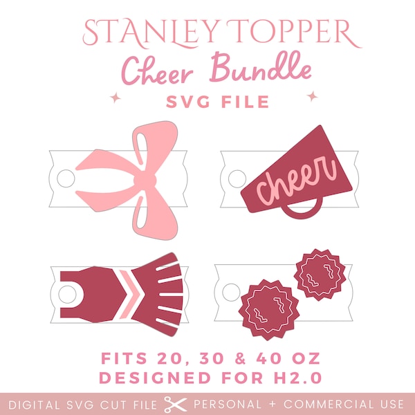 Cheer Stanley Topper Svg - Etsy