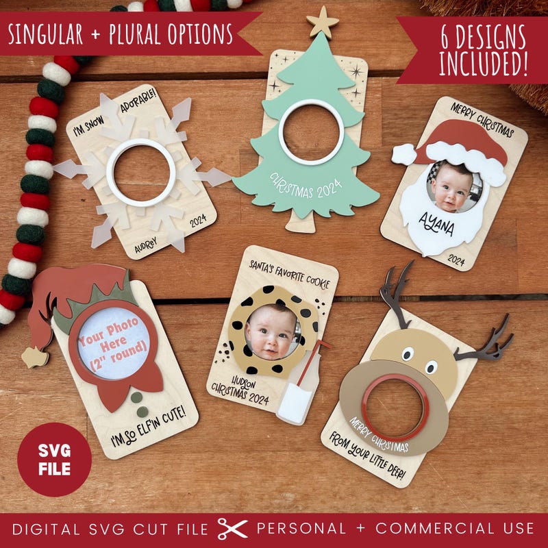 Christmas Frame Svg - Etsy