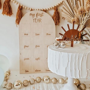 My First Year Sign SVG Baby Milestone Sign SVG 12 Months of Sign ...