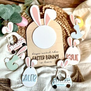 Easter Countdown Bunny Ears Erasable Sign SVG File | Easter Sign SVG ...