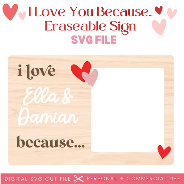 I Love You Because - Etsy