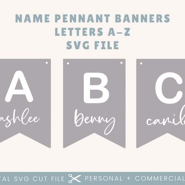 Banner Pennant Svg - Etsy