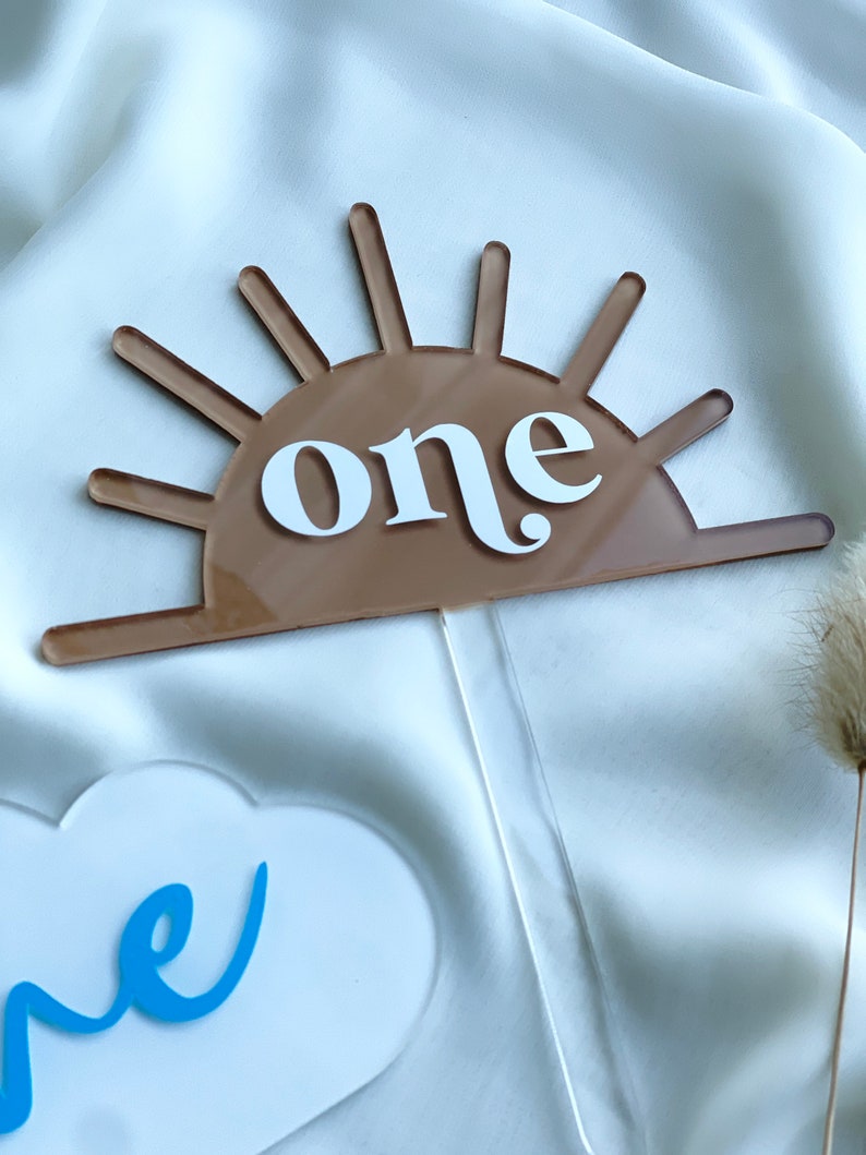 Sun Cake Topper SVG Boho Cake Topper Toddler Birthday Cake | Etsy Australia