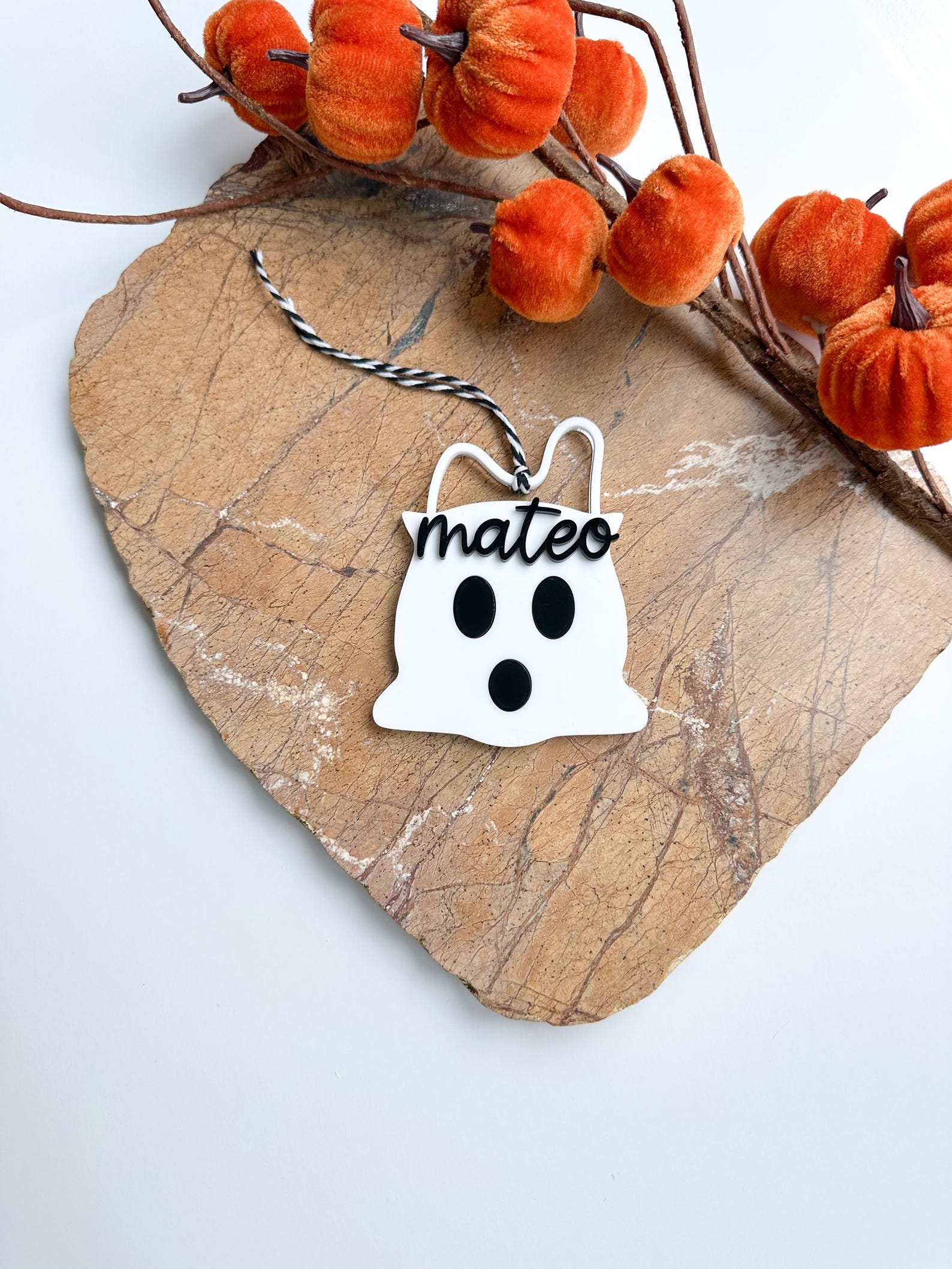 Halloween Name Tag SVG Files: Ghost, Pumpkin, Candycorn (digital ...