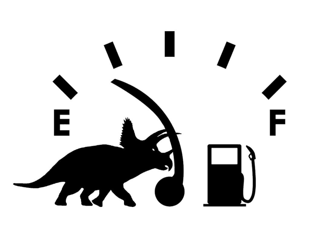 Fuel Gauge, Dino, Triceratops, Gas, Car, Vehicle, Vinyl, E, F, Dial ...