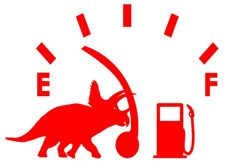 Fuel Gauge, Dino, Triceratops, Gas, Car, Vehicle, Vinyl, E, F, Dial ...