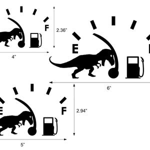 Fuel Gauge, Dino, T-rex, Gas, Car, Vehicle, Vinyl, E, F, Dial, Car ...