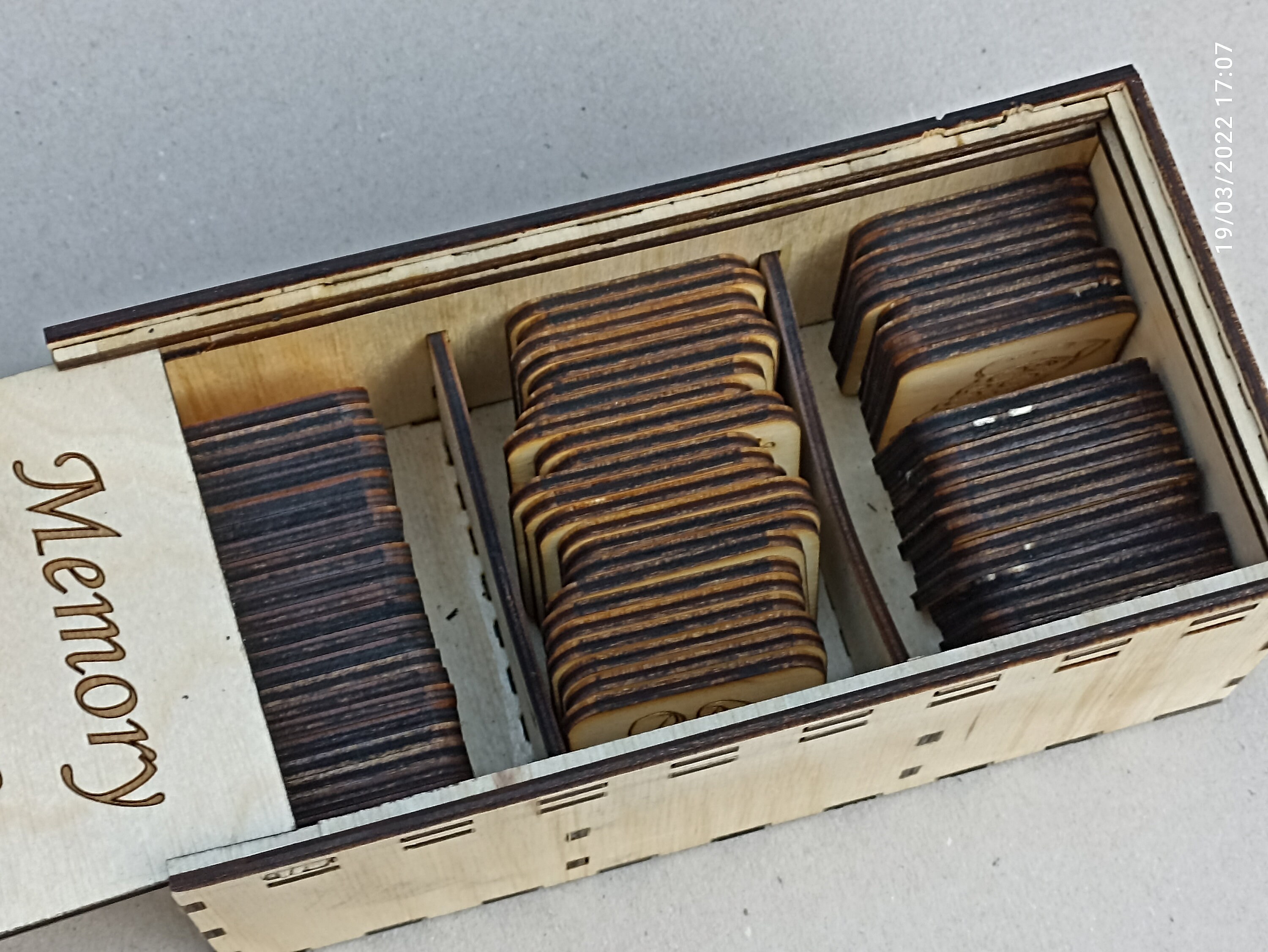 Memory Game Box Set 3mm (digital File Only) - Etsy