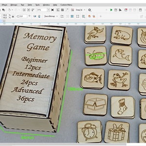 Memory Game Box Set 3mm (digital File Only) - Etsy