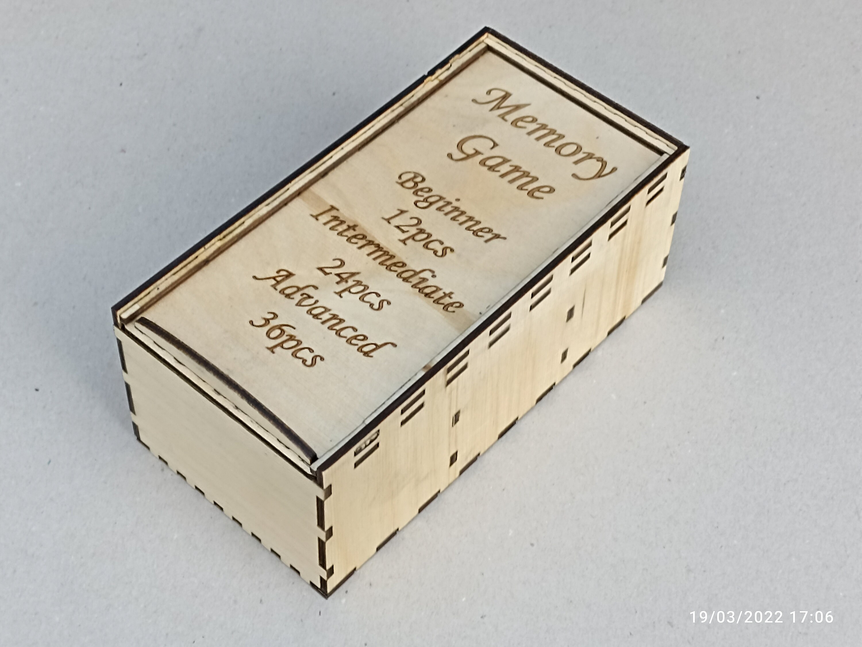 Memory Game Box Set 3mm (digital File Only) - Etsy